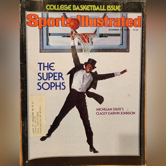 Other | Vintage 1978 Magic Johnson First Cover Sports Illustrated ...